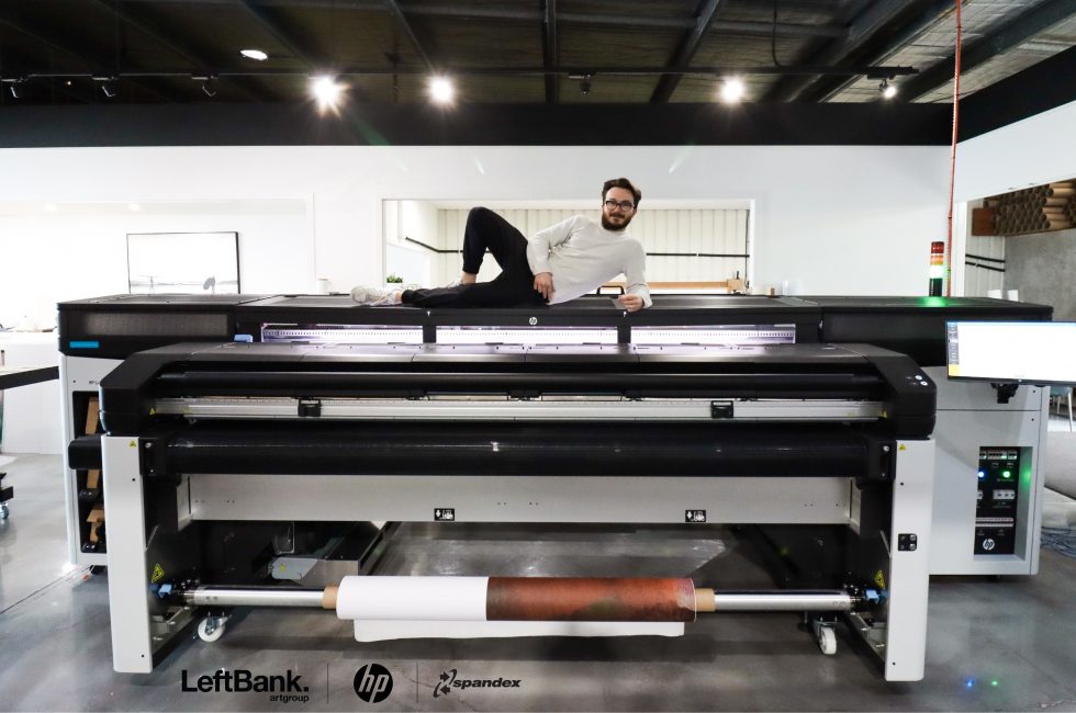 HP Latex R2000 Plus Printer and Left Bank Art Group | Spandex